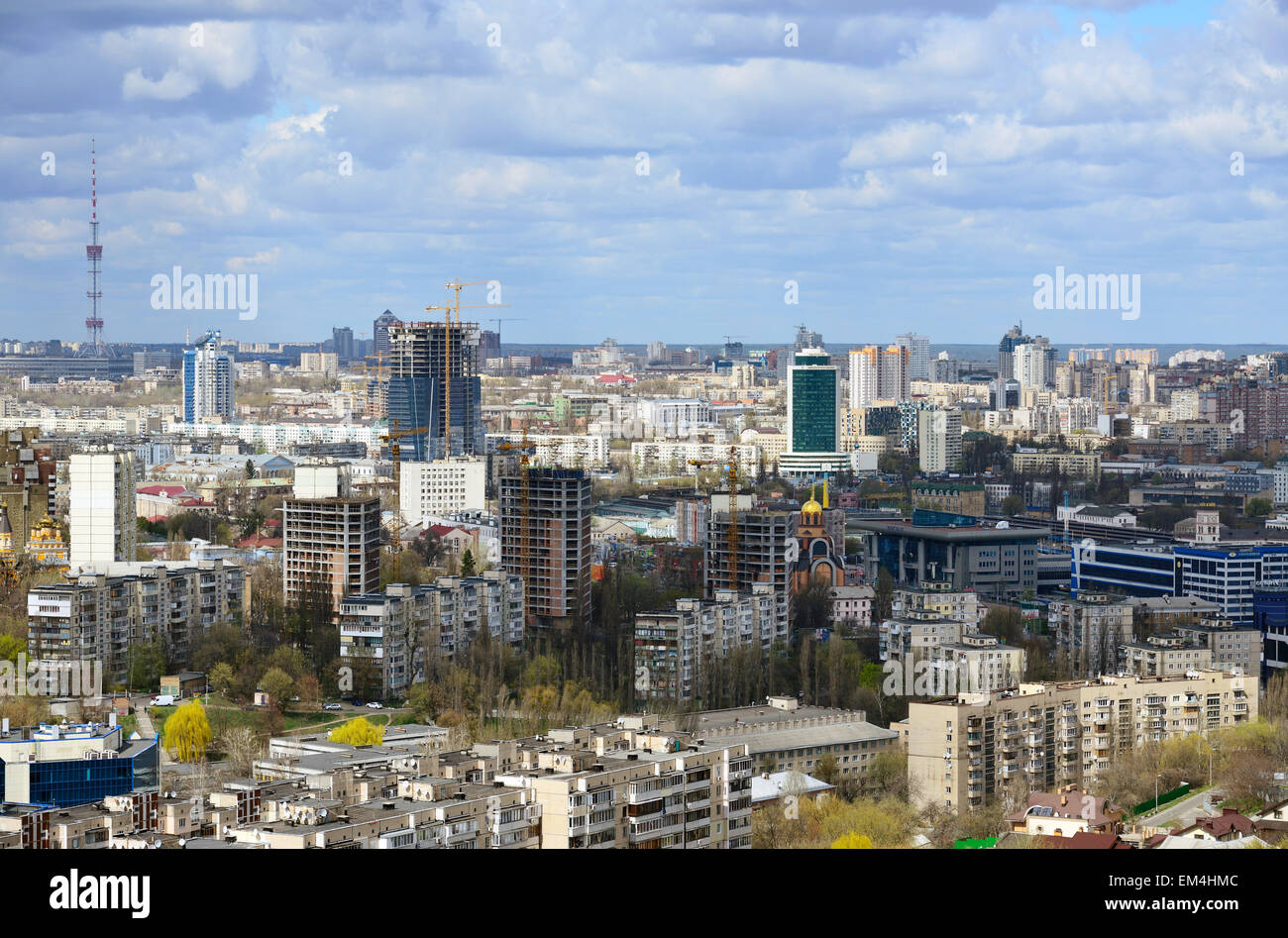 Kiev cityscape in spring Stock Photo - Alamy