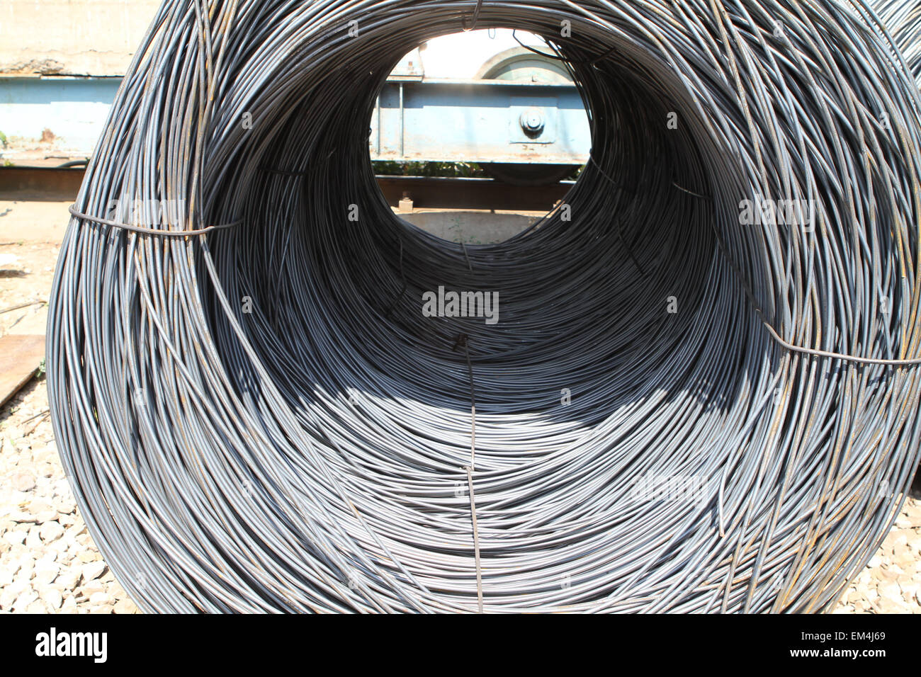 Fitting the basis of modern building structures, armature Stock Photo ...