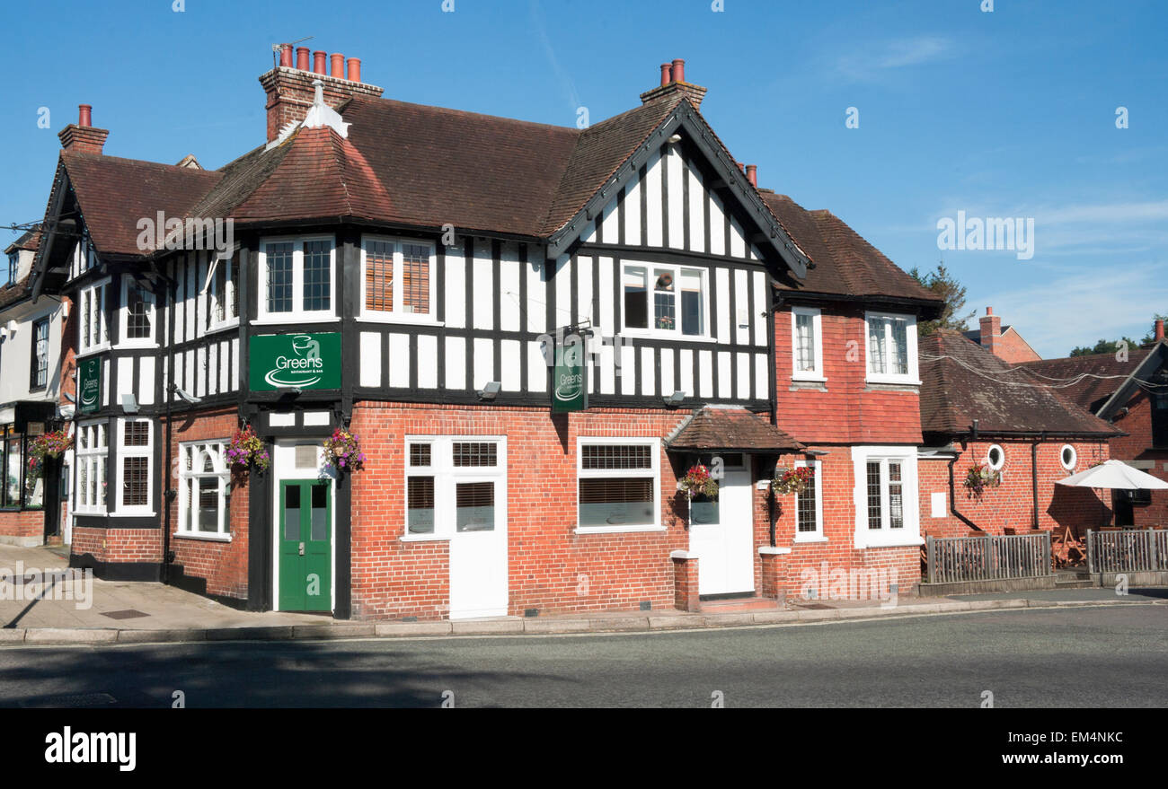 Wickham Village, Greens Restaurant & Bar, Hampshire, England Stock ...
