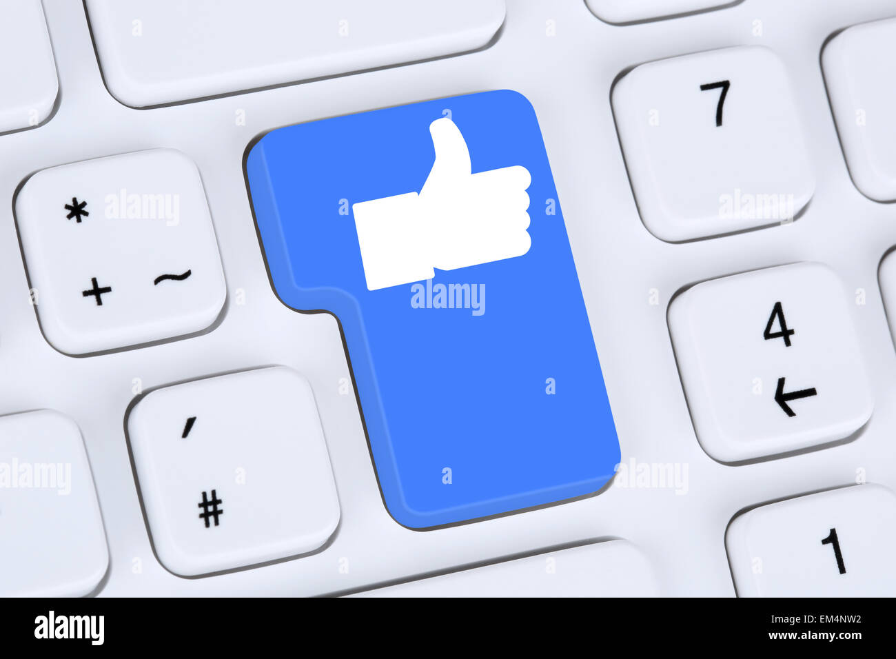 Like button icon symbol thumb up social media or network on internet ...