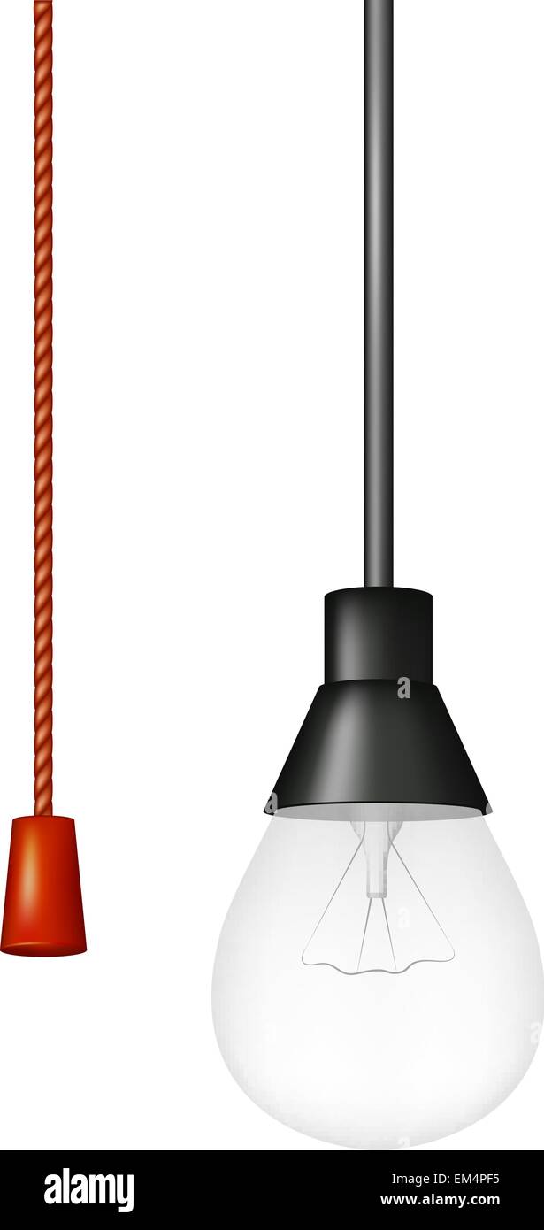 Red glowing power switch Stock Vector Images - Alamy