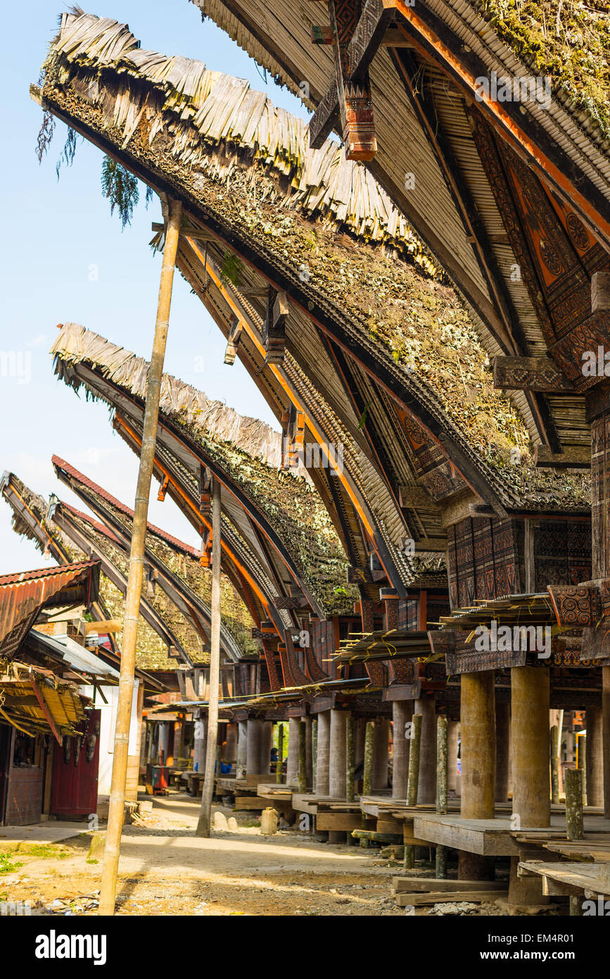 Outstanding local architecture, boat shaped rooftop and decoration in a ...