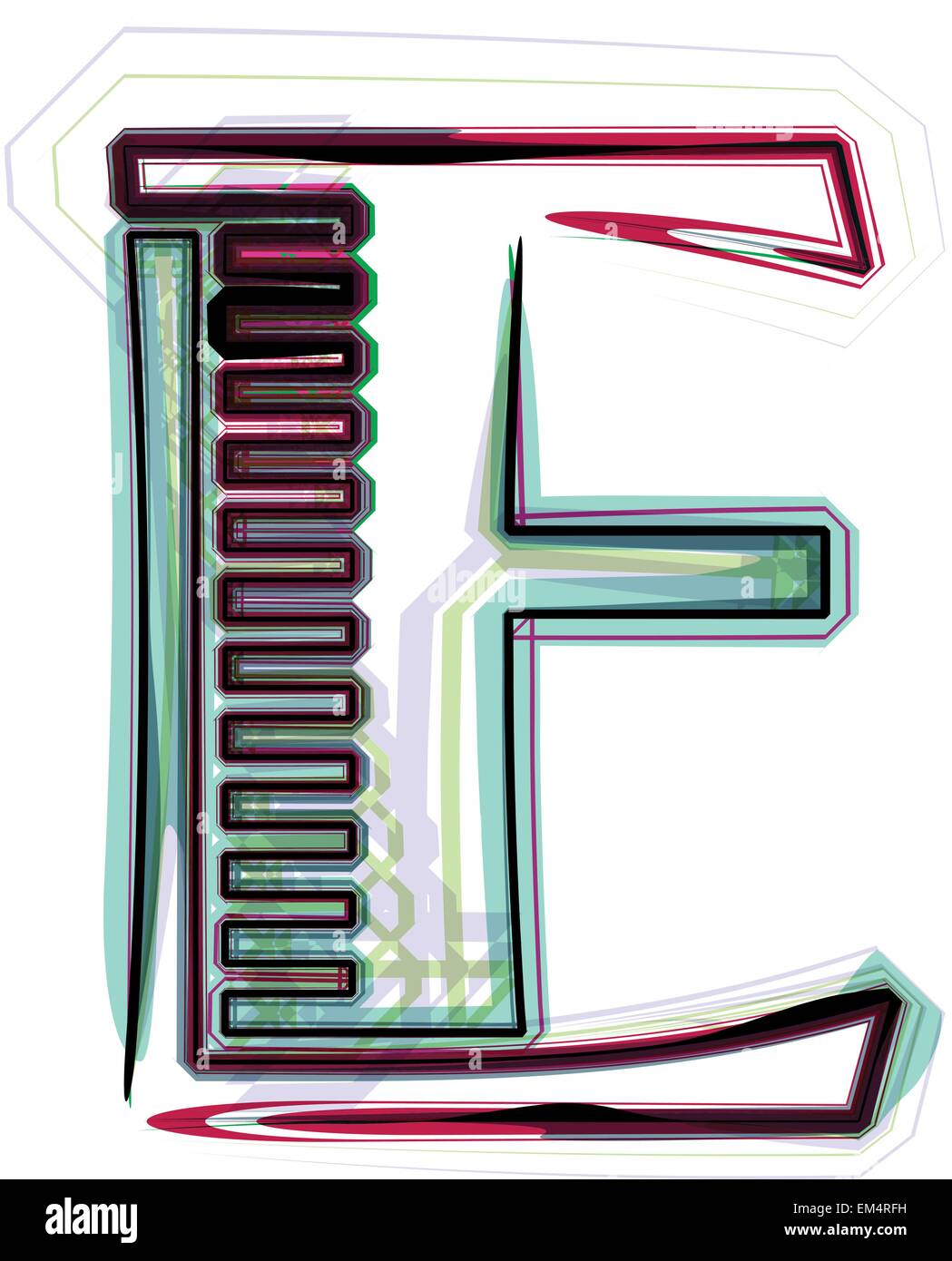 Letter e lowercase Cut Out Stock Images & Pictures - Alamy