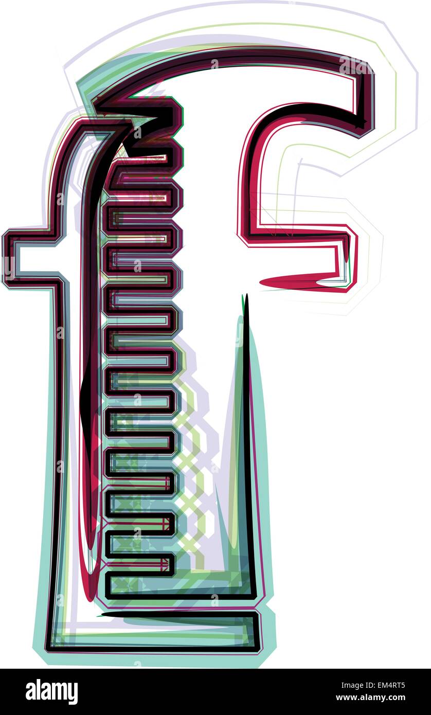 Font illustration LETTER f Stock Vector Image & Art - Alamy