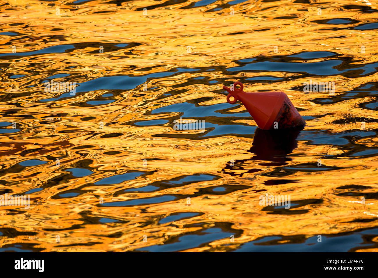 Color reflections on the sea Stock Photo - Alamy