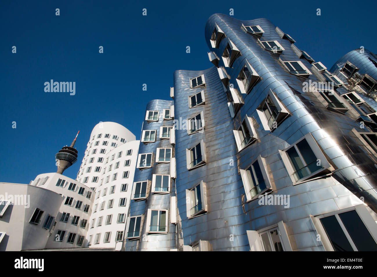 Gehry buildings in the media port of dusseldorf, north rhine-westphalia ...