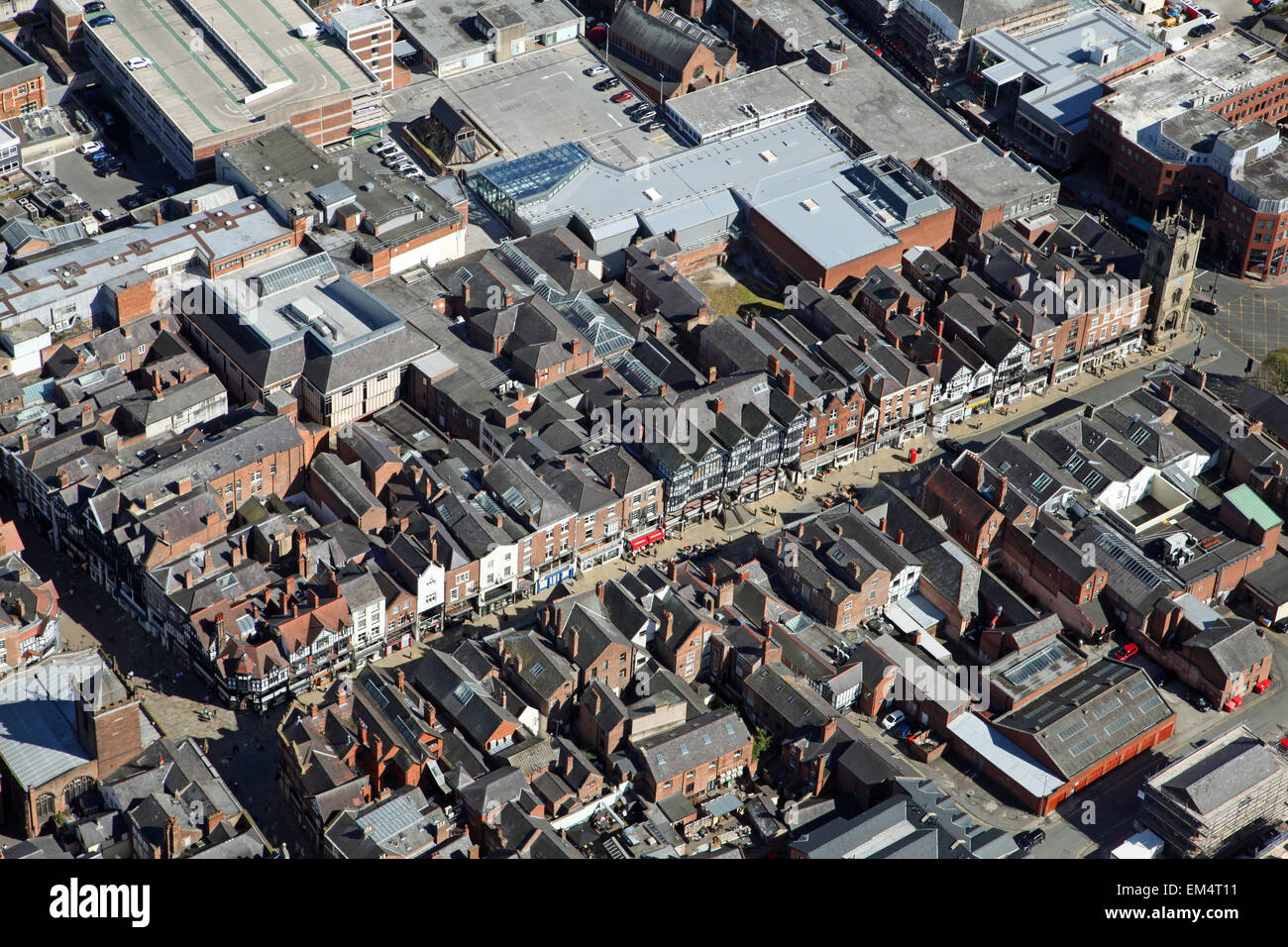aerial view of Chester City centre, Cheshire, UK Stock Photo - Alamy