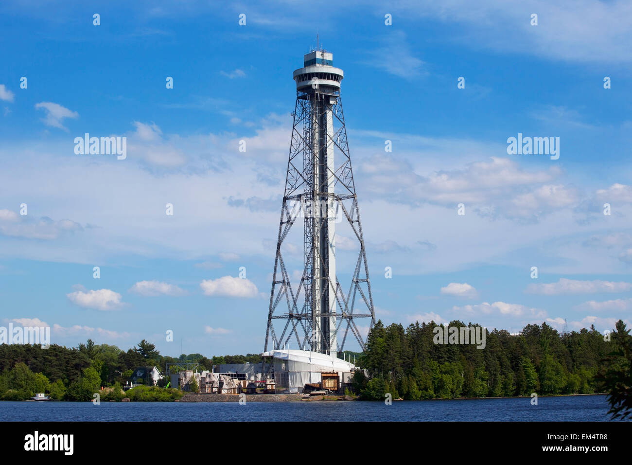 Observation Tower At La Cite De L'energie Tower Theme Park; Trois ...