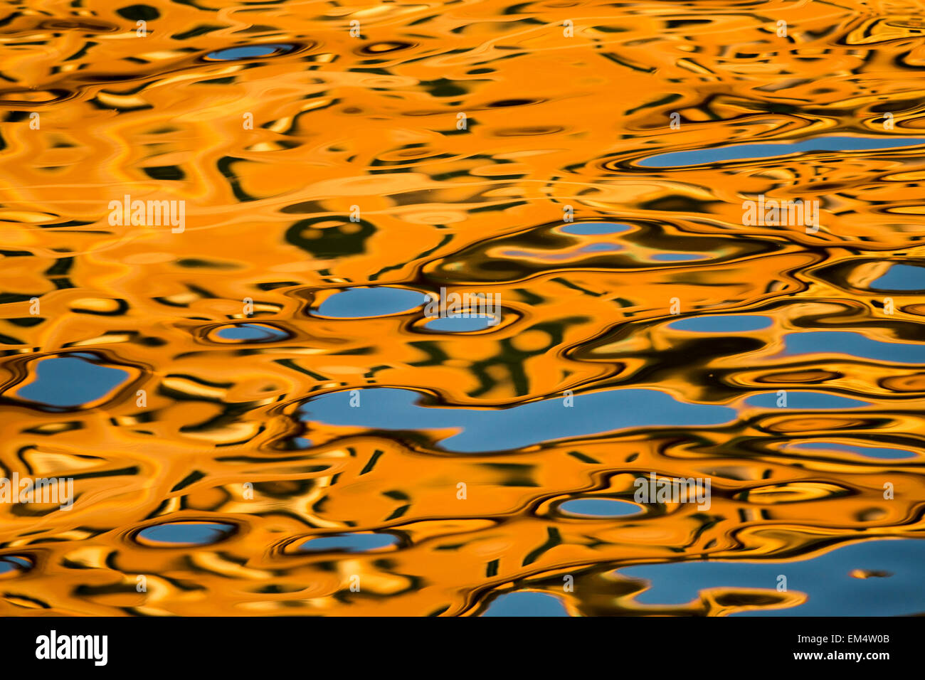 Color reflections on the sea Stock Photo - Alamy