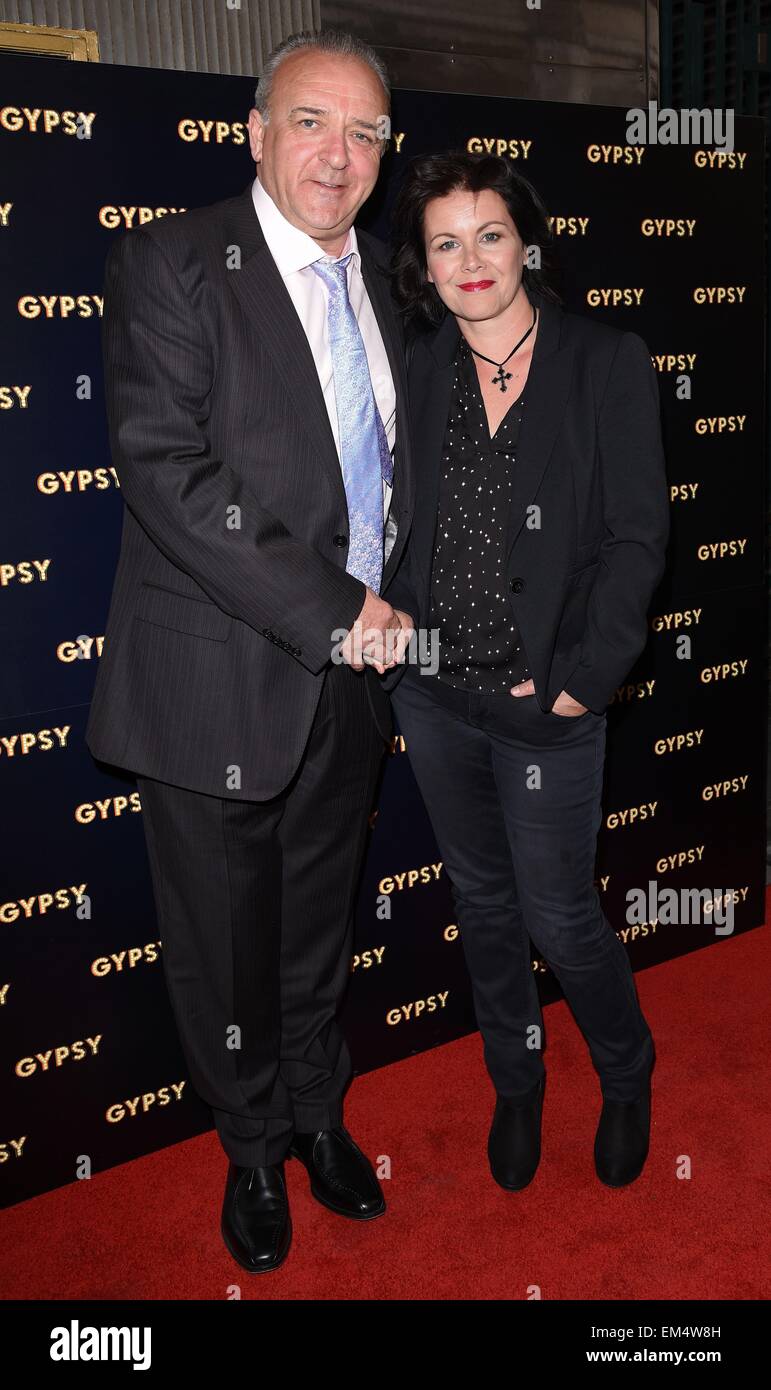 London, UK. 15th April, 2015. John Bowe and Emma Harbour at Gypsy Press ...