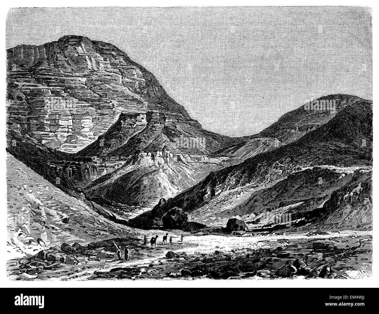 South Arabian desert valley Stock Photo - Alamy