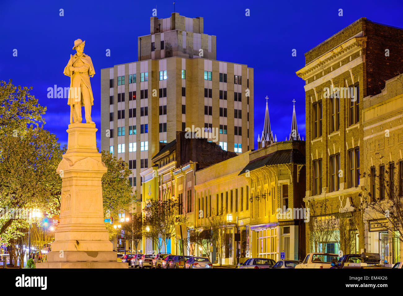 Macon, Georgia, USA at the War Memorial to Confederate Soldiers Stock ...