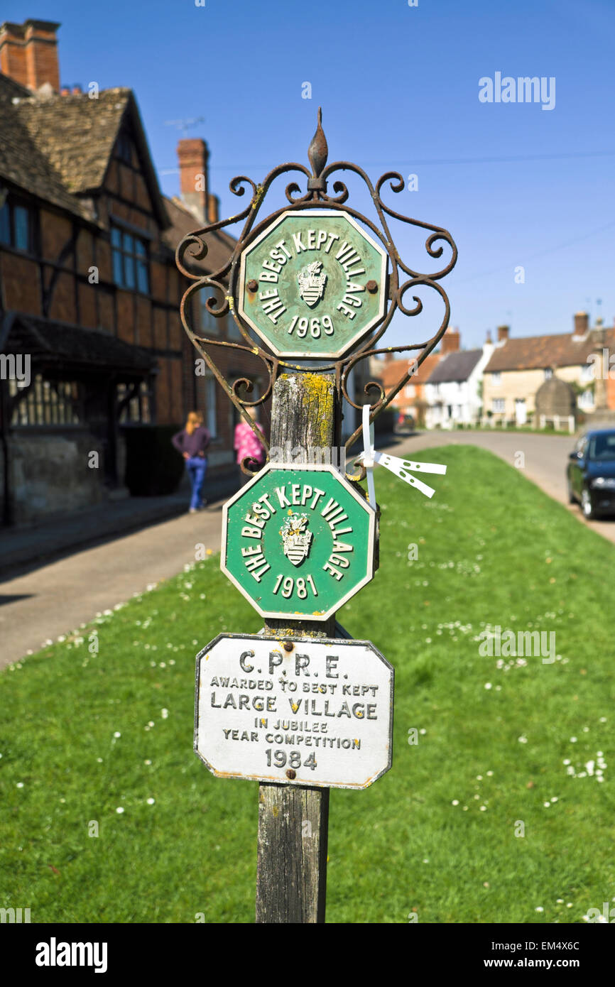 Steeple Ashton Wiltshire England Best kept village sign CPRE Stock ...