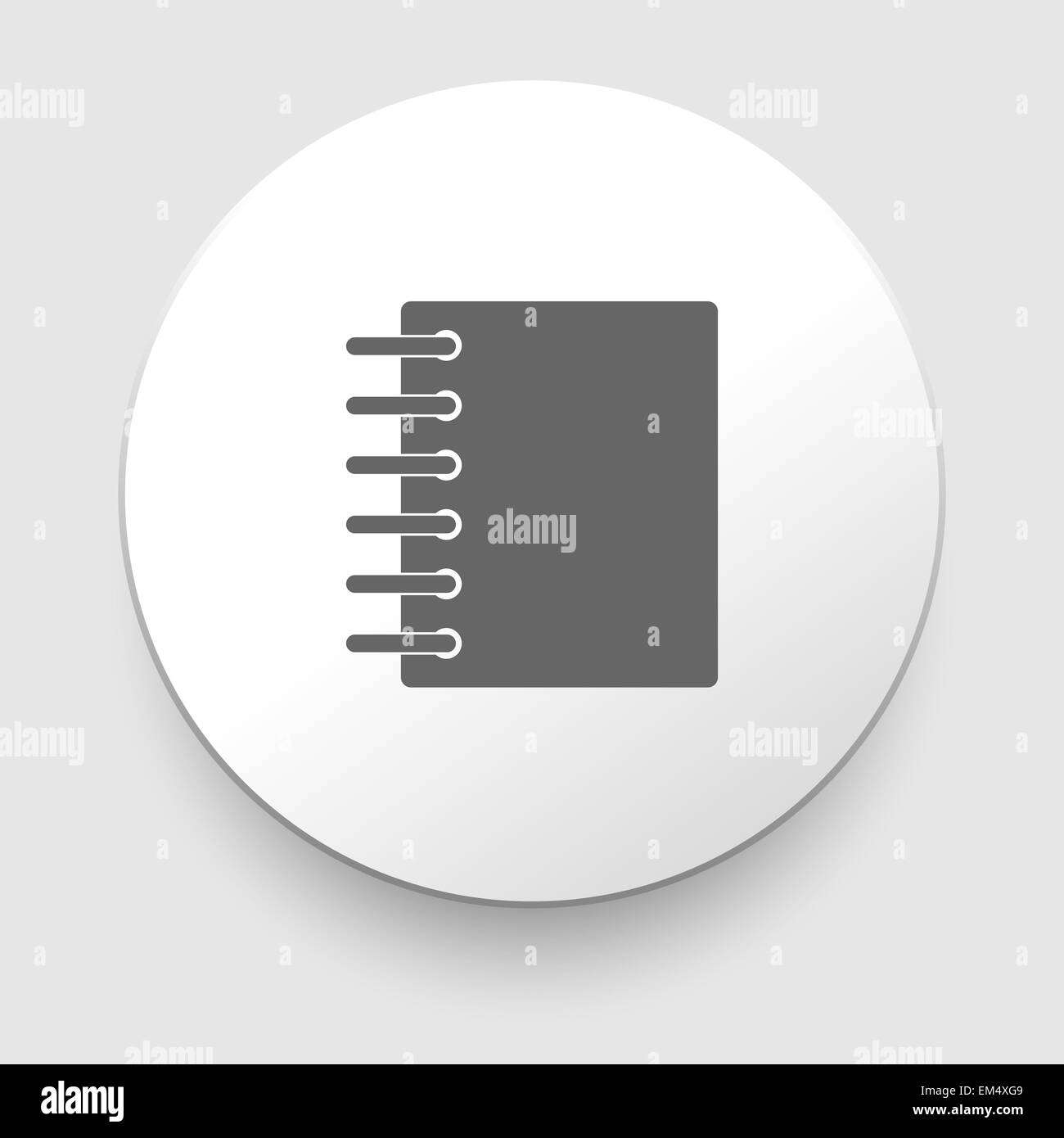 Workbook icon Black and White Stock Photos & Images - Alamy