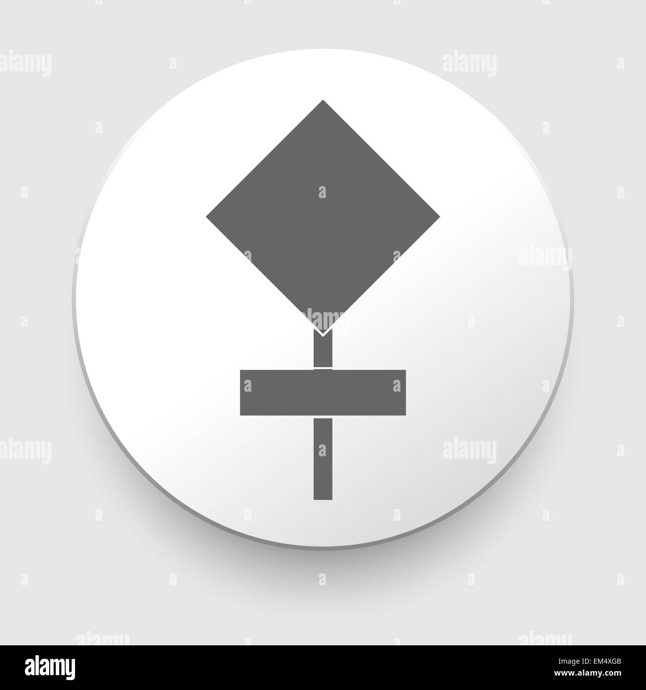 Illustration road traffic sign Black and White Stock Photos & Images ...