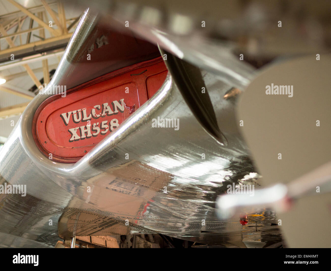 engine air intake of ex-RAF Vulcan serial number XH558,preserved by the ...
