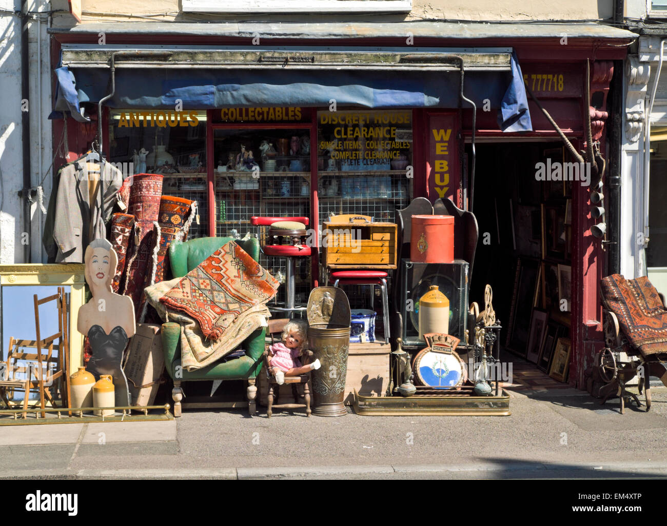 Trowbridge Wiltshire England The old sweet works antique shop Stock ...
