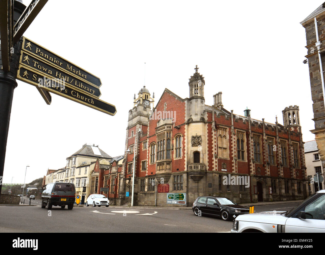 Bideford Town Hall Stock Photo - Alamy