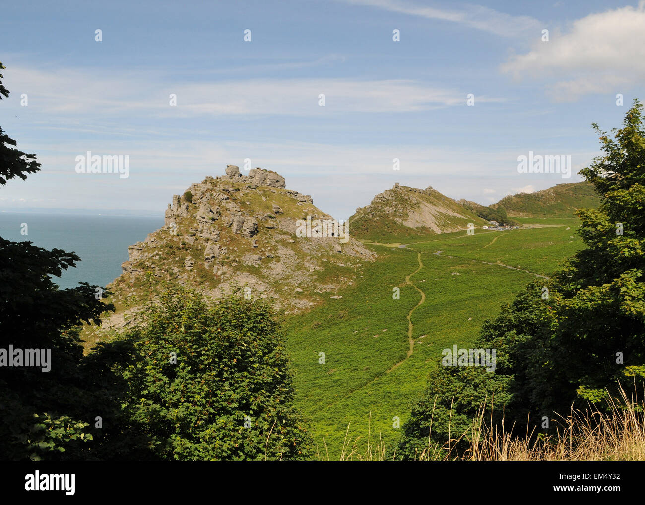 Valley of Rocks, Lynton, North Devon, England Stock Photo - Alamy