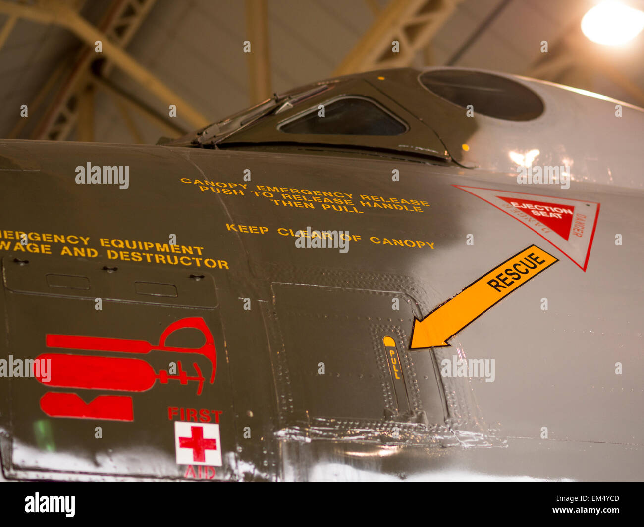front fuselage of the ex-RAF Vulcan serial number XH558,preserved by ...