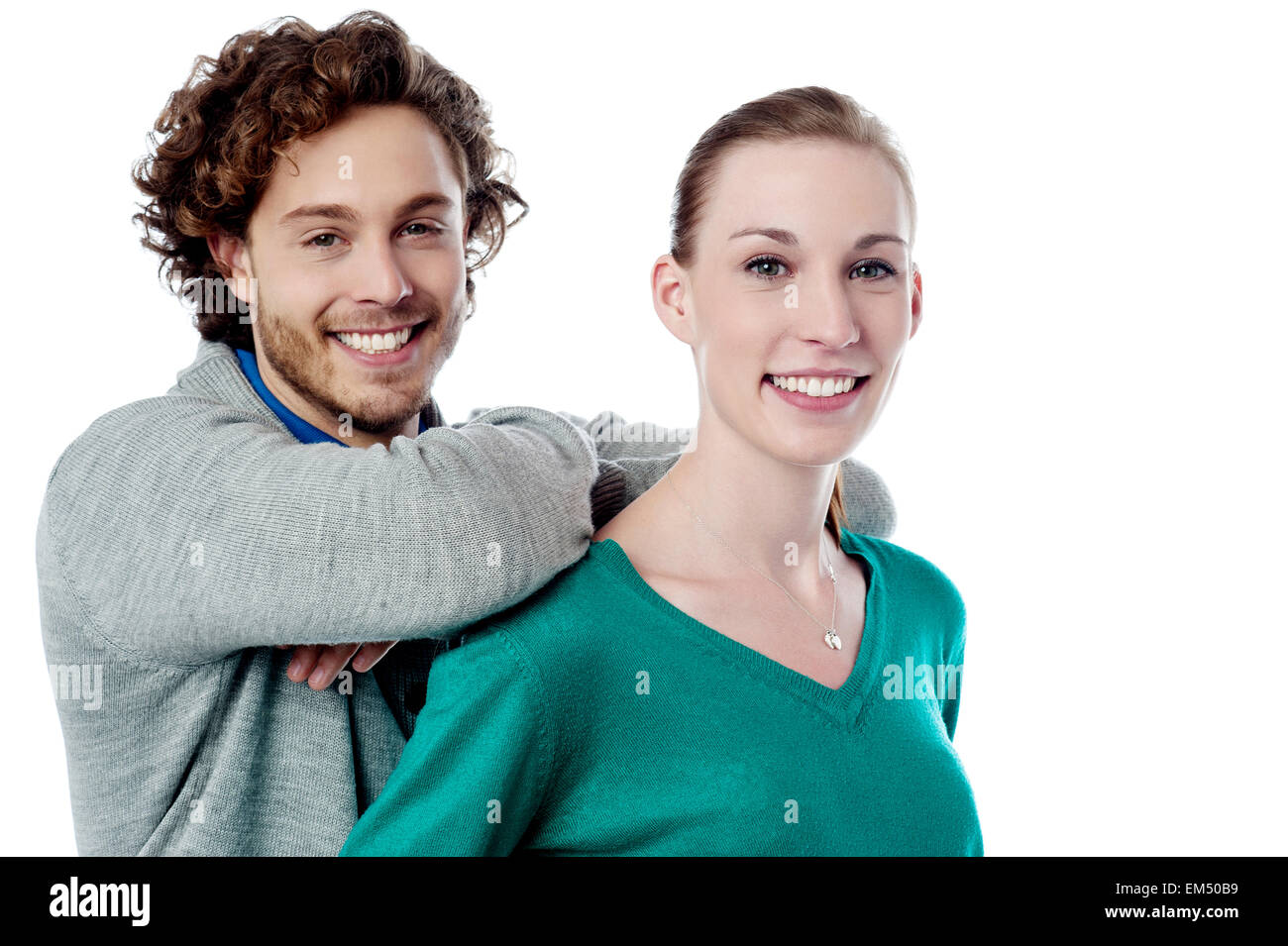 Charming young caucasian couple Stock Photo - Alamy