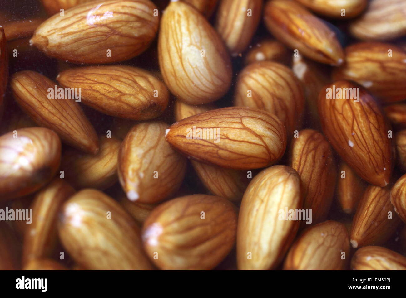Almonds close up Stock Photo - Alamy