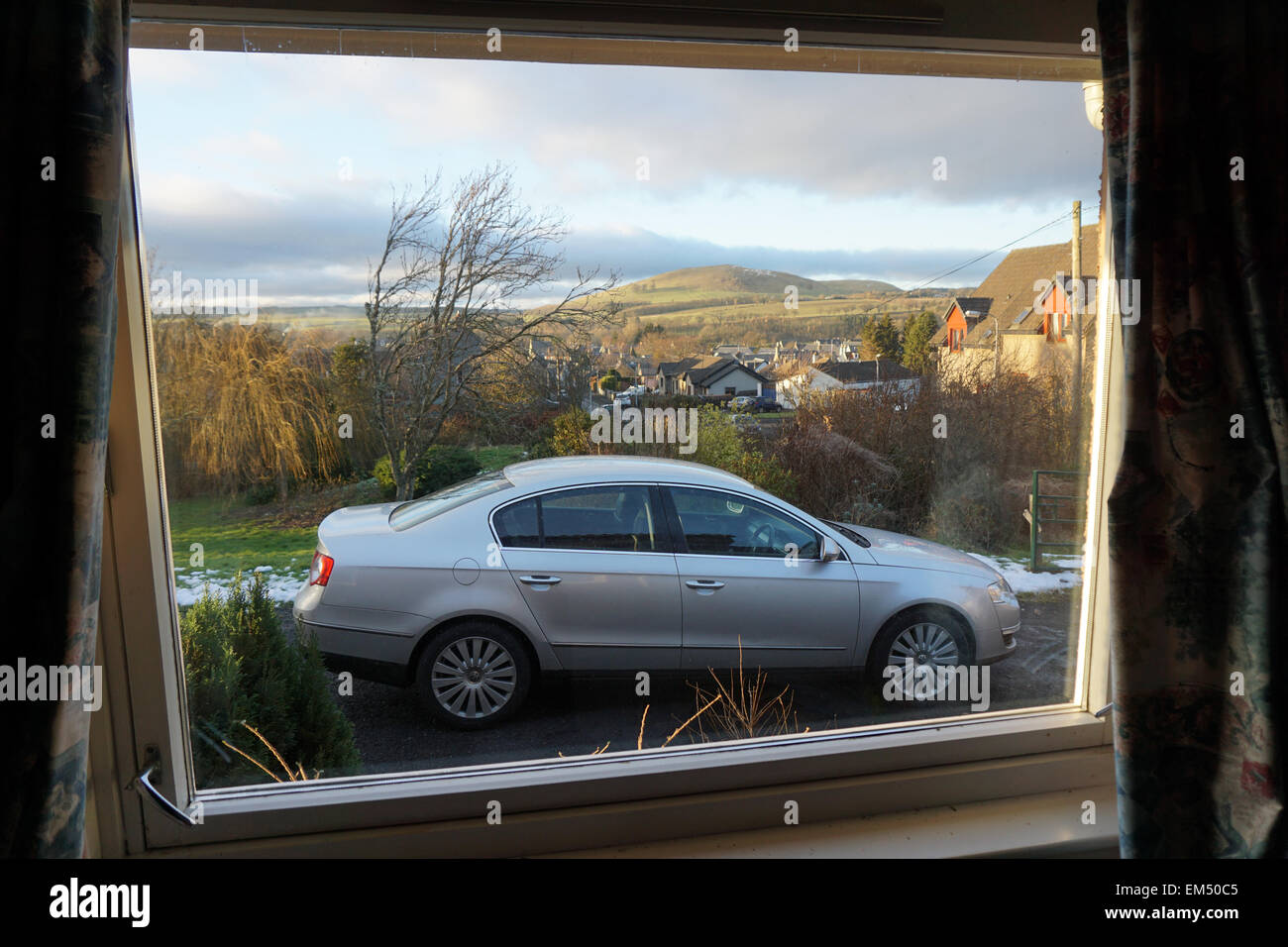 Looking out of House Window Stock Photo - Alamy