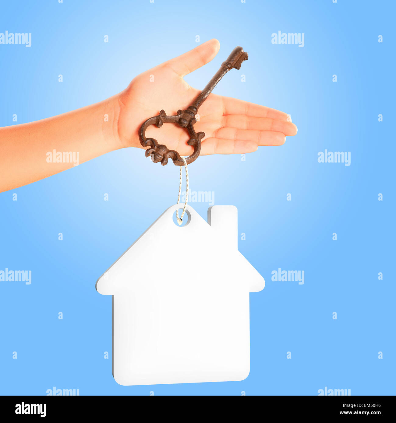 Key with label Stock Photo - Alamy
