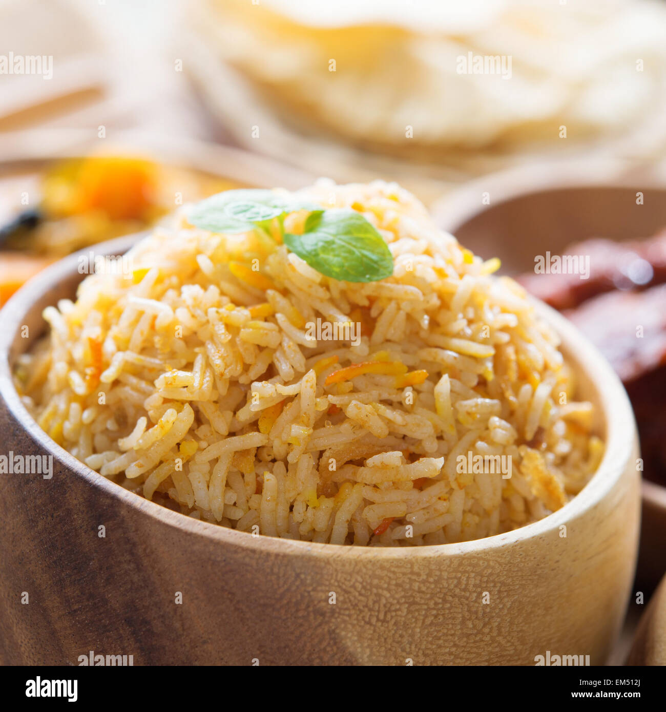 Close up Indian food biryani rice Stock Photo - Alamy