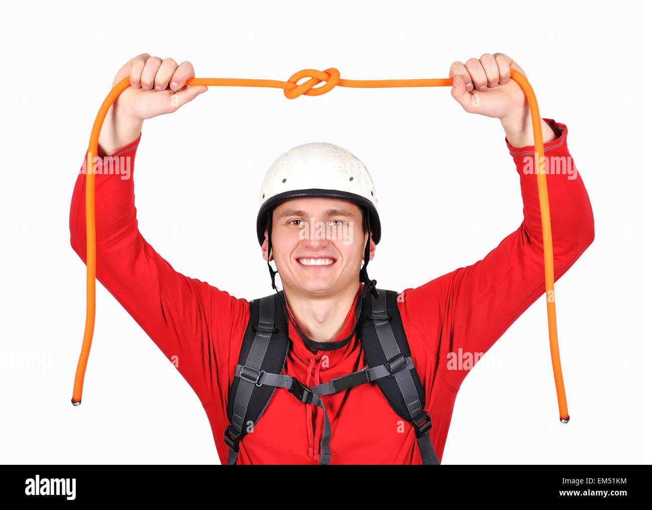 Person holding rope knot standing hi-res stock photography and images ...