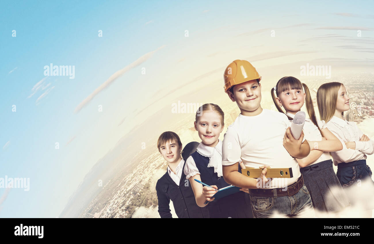 Group of kids Stock Photo - Alamy