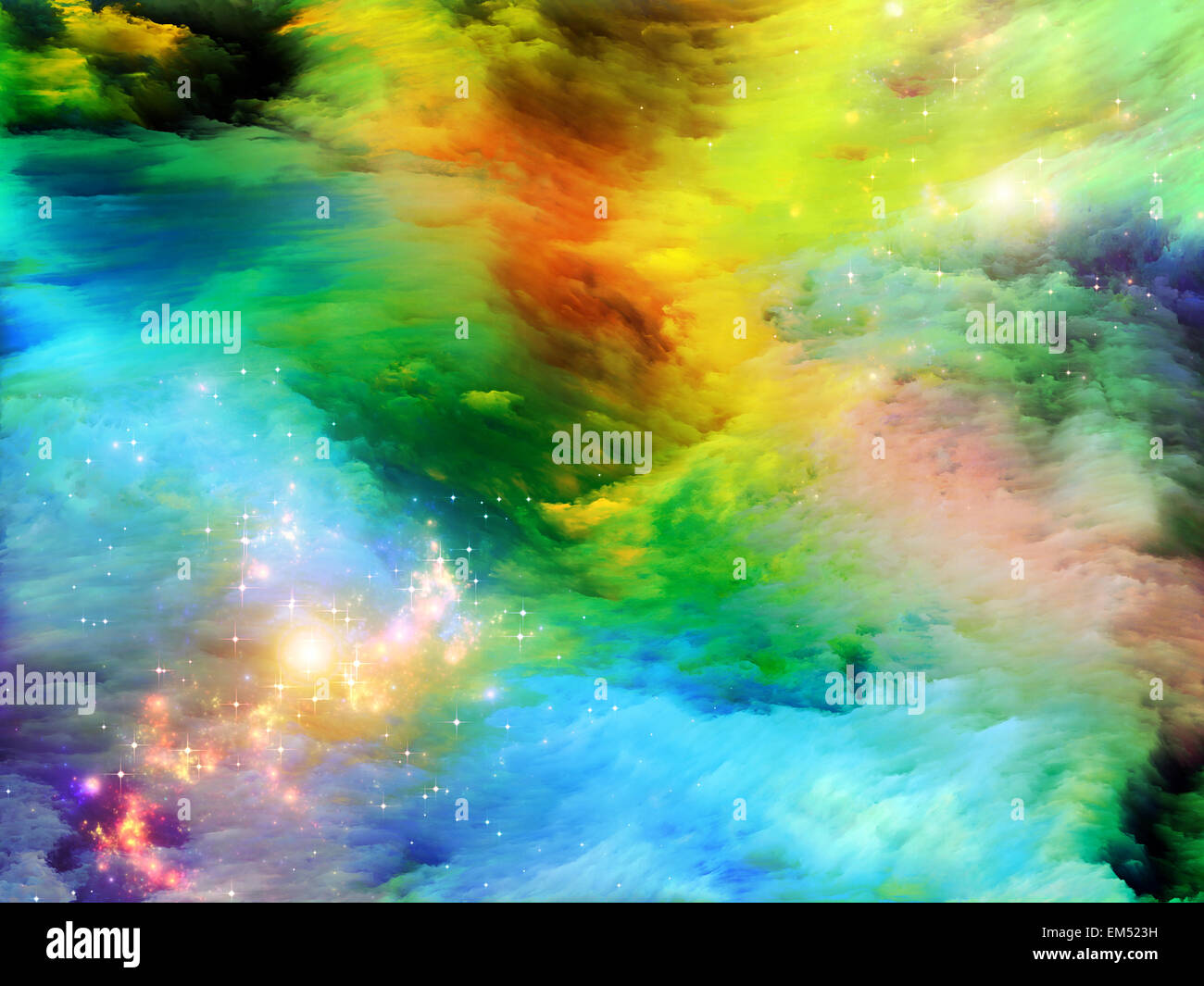 Layers of Fractal Paint Stock Photo - Alamy