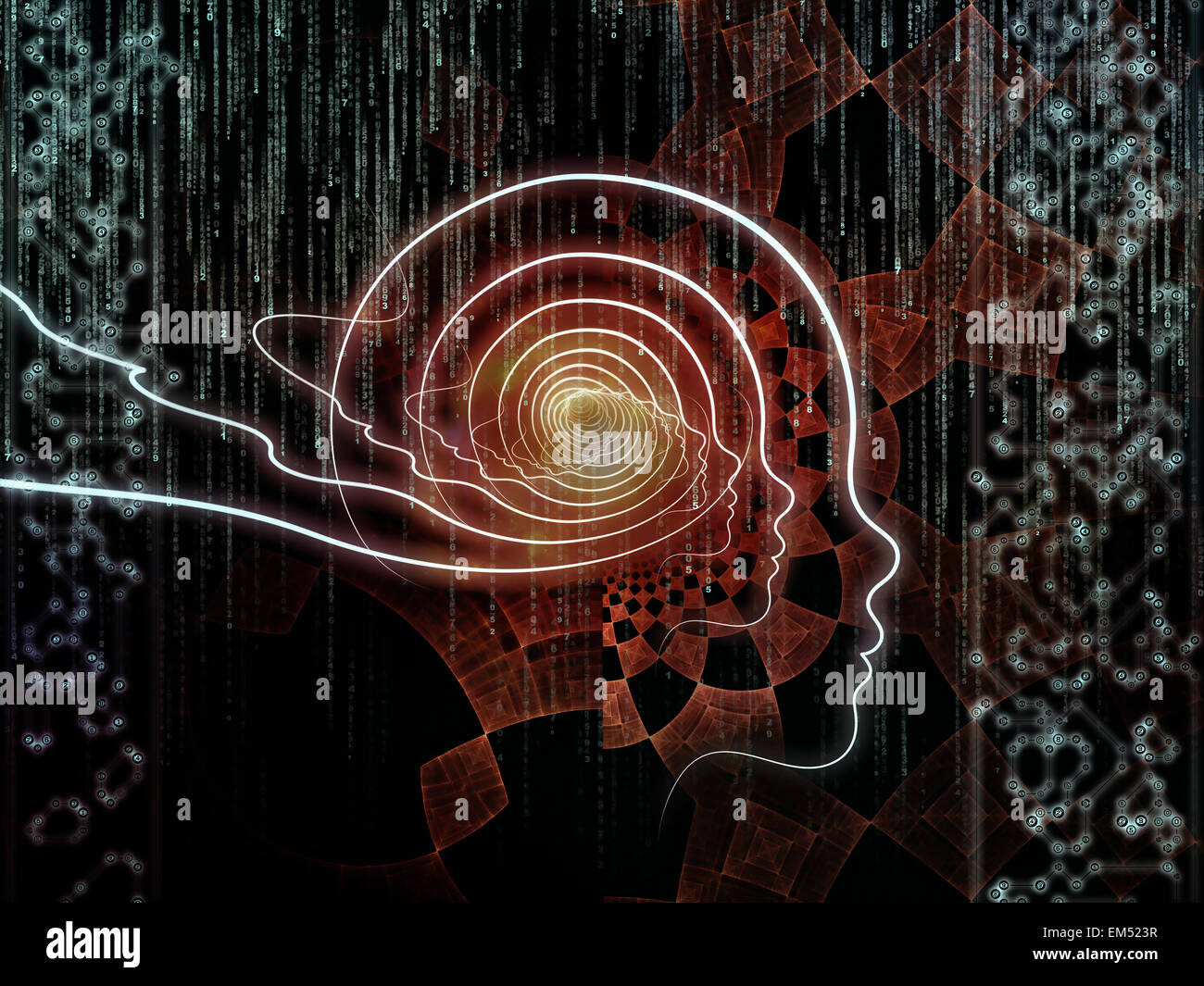 Metaphorical Human Technology Stock Photo - Alamy