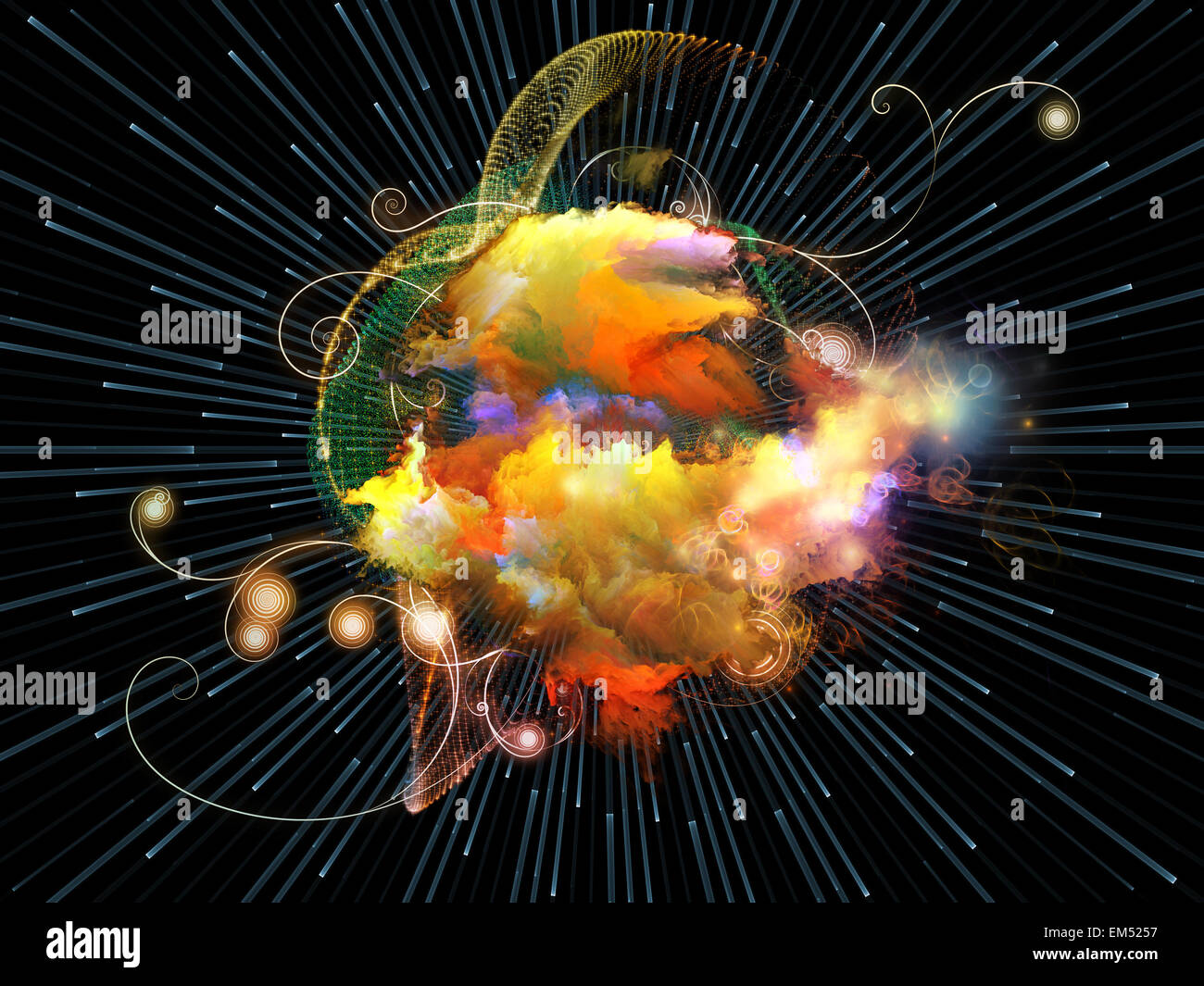 Shining Color Burst Stock Photo - Alamy