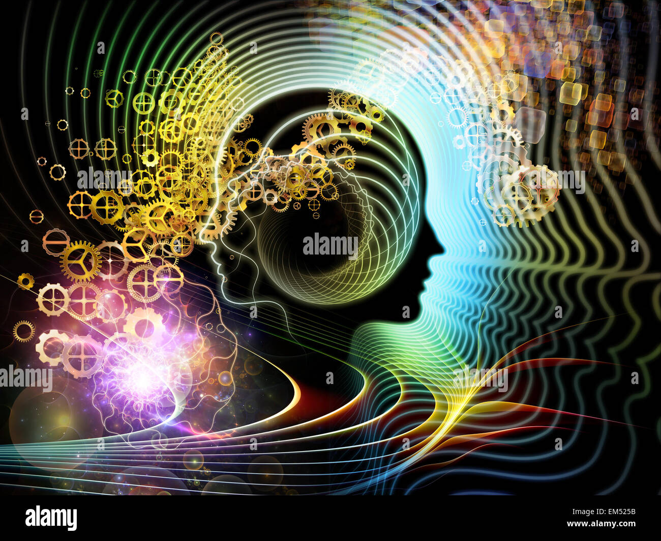 Energy of Human Mind Stock Photo - Alamy