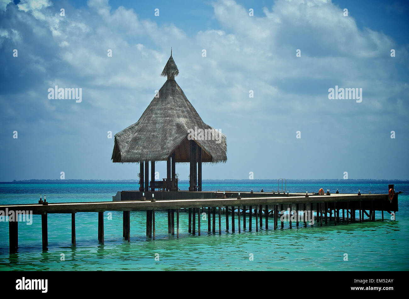 Gazebo wood jetty in hi-res stock photography and images - Alamy