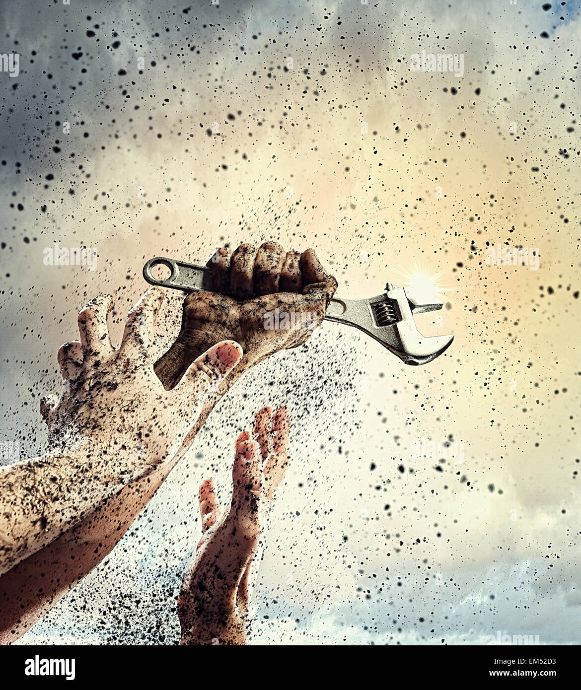 Human hand holding Stock Photo - Alamy