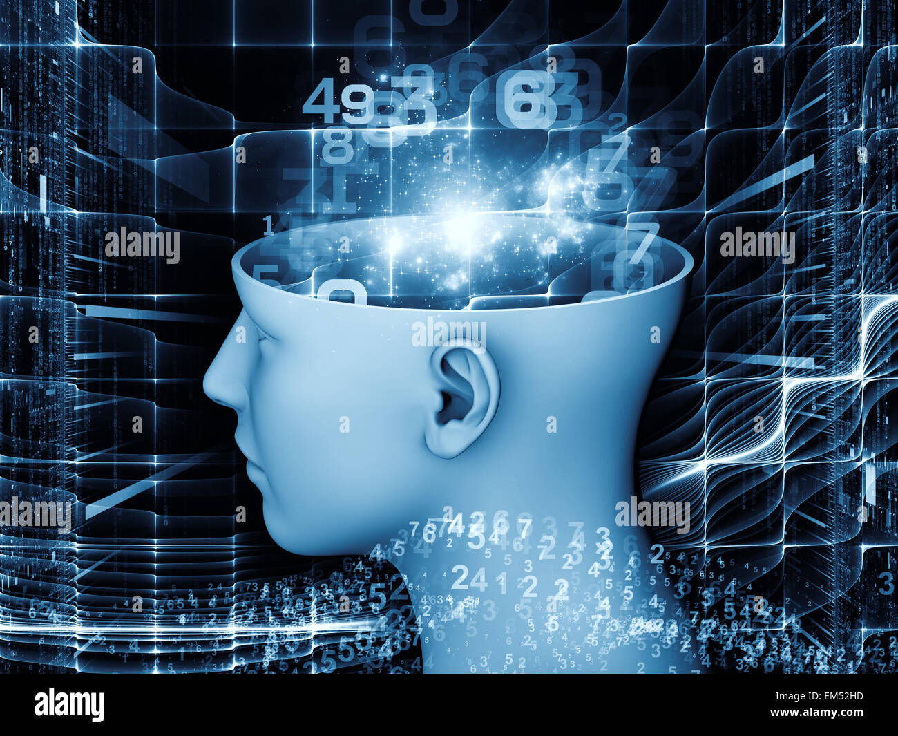 Numbers of the Mind Stock Photo - Alamy