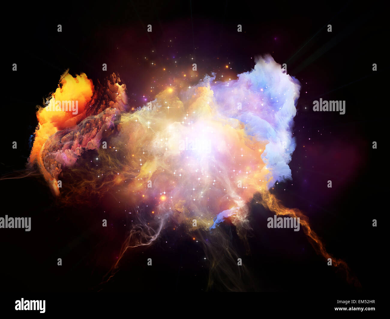 Conceptual Design Nebulae Stock Photo - Alamy