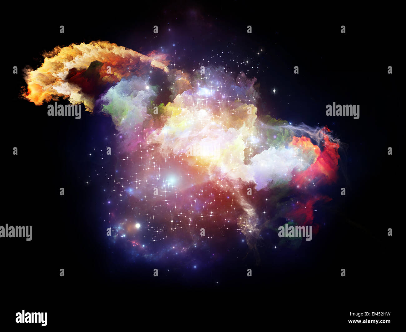 Colorful Design Nebulae Stock Photo - Alamy