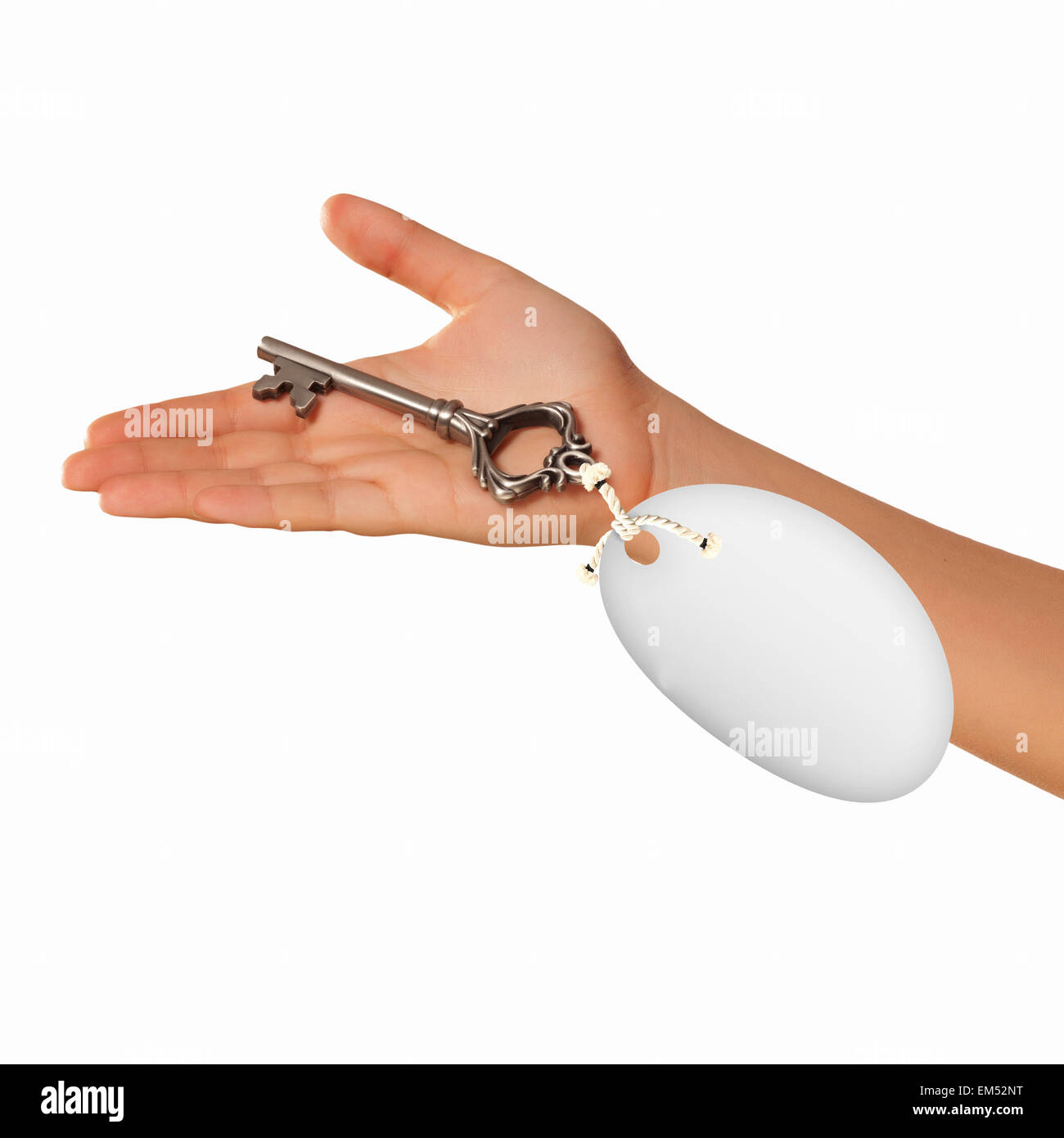 Key with label Stock Photo - Alamy