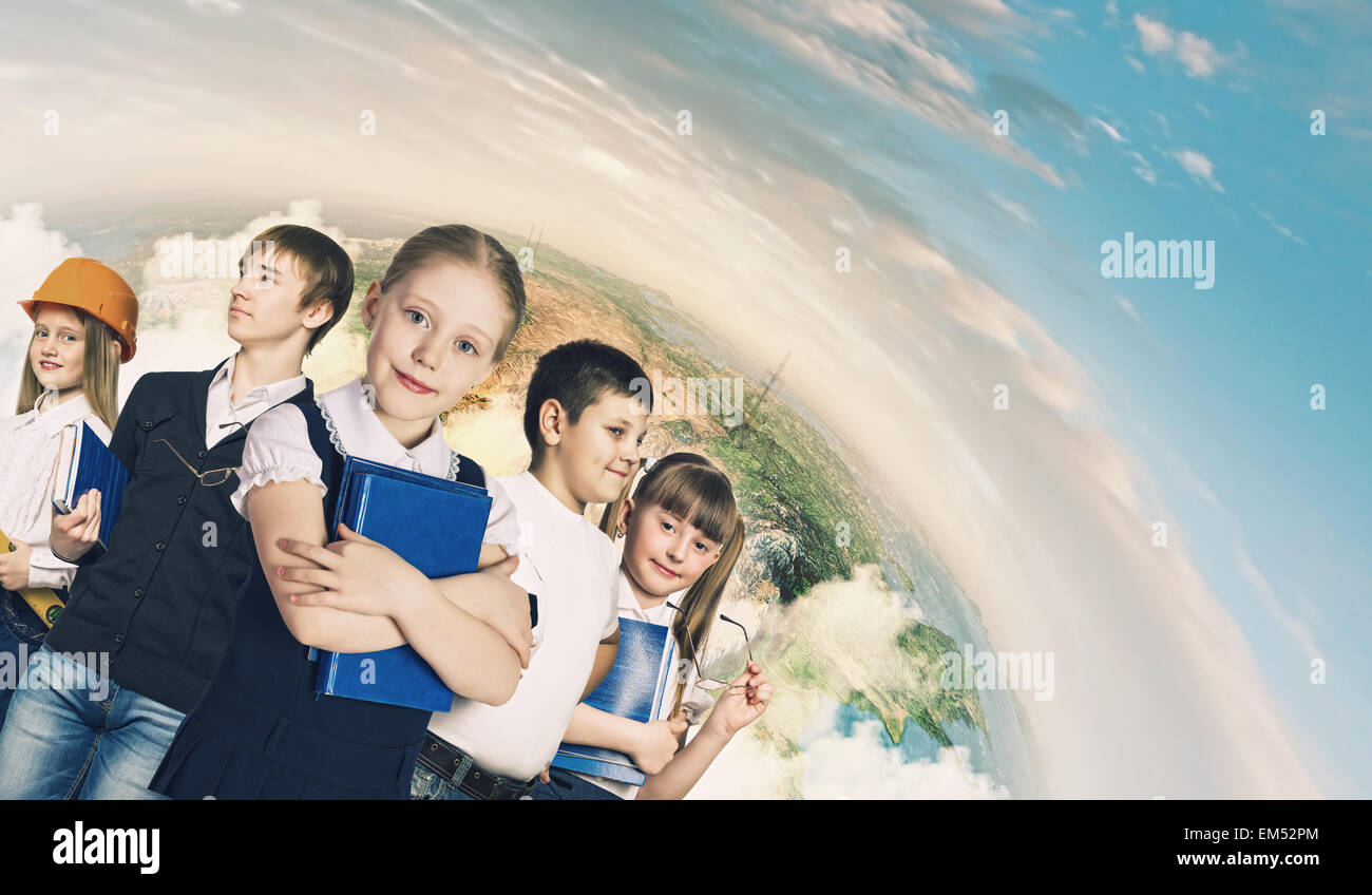 Group of kids Stock Photo - Alamy