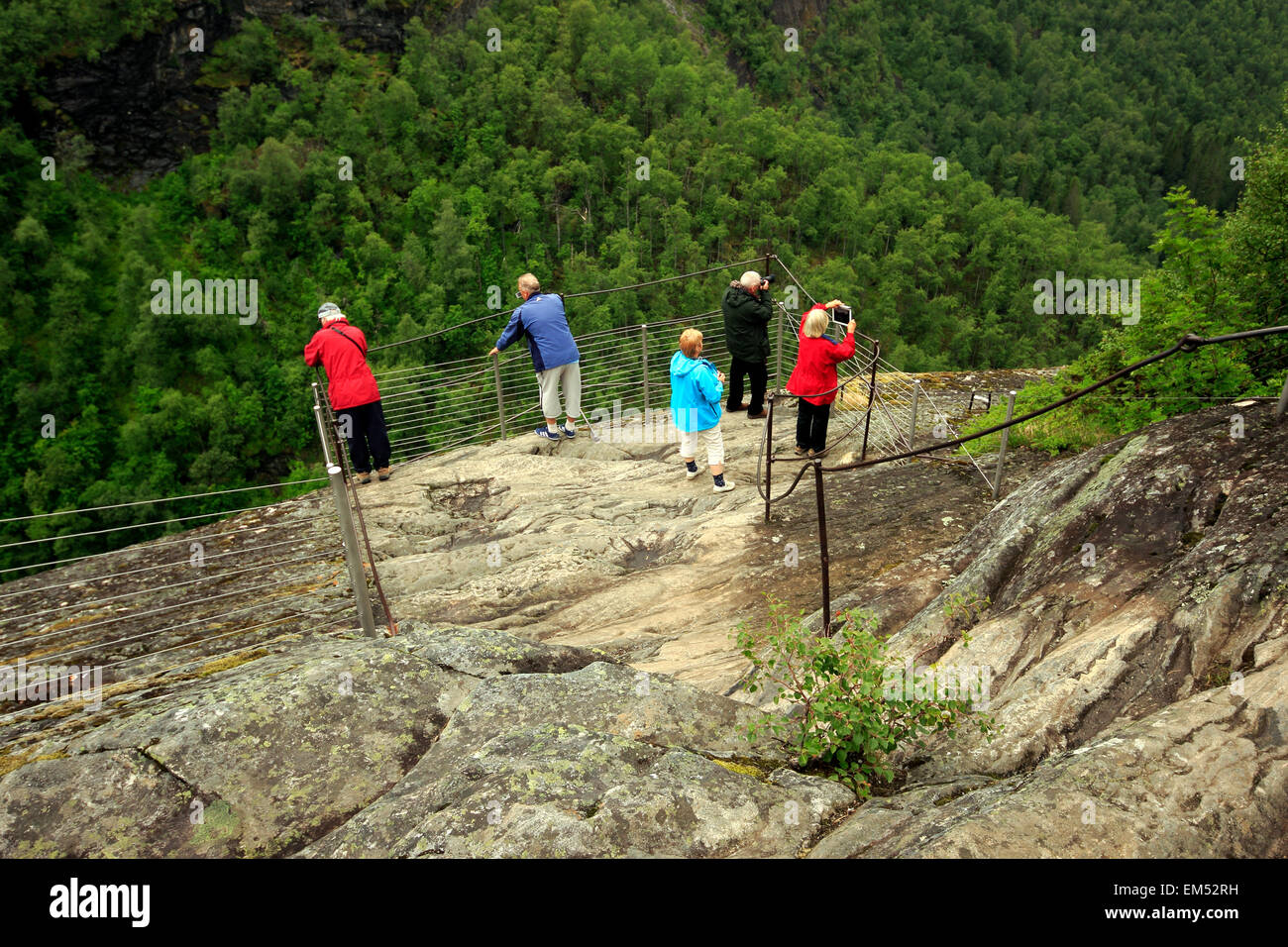 View of the Flydal Gorge, Geiranger, Norway, Scandinavia, Europe Stock ...
