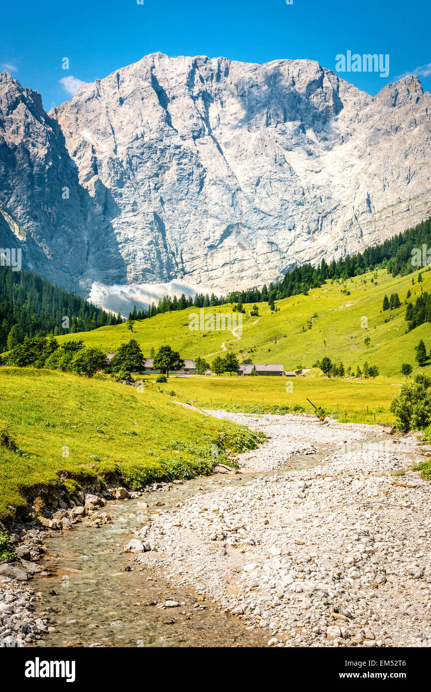Rock face in the Alps Stock Photo - Alamy