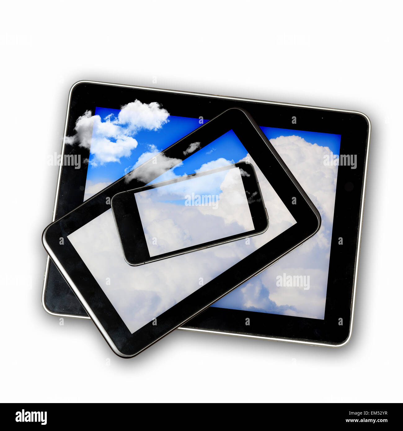 Computer devices set Cut Out Stock Images & Pictures - Alamy