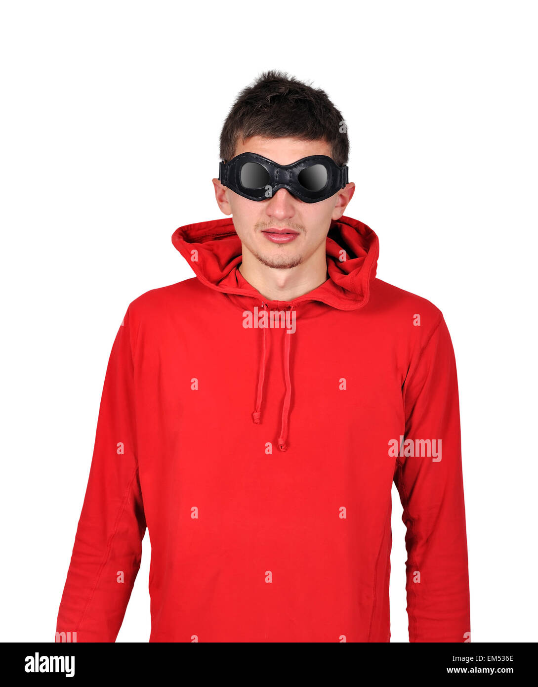 Guy red hoodie black hi-res stock photography and images - Alamy