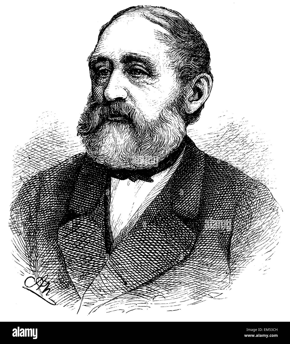 Georg Heinrich Pertz (born March 28, 1795, died October 7, 1876 Stock ...