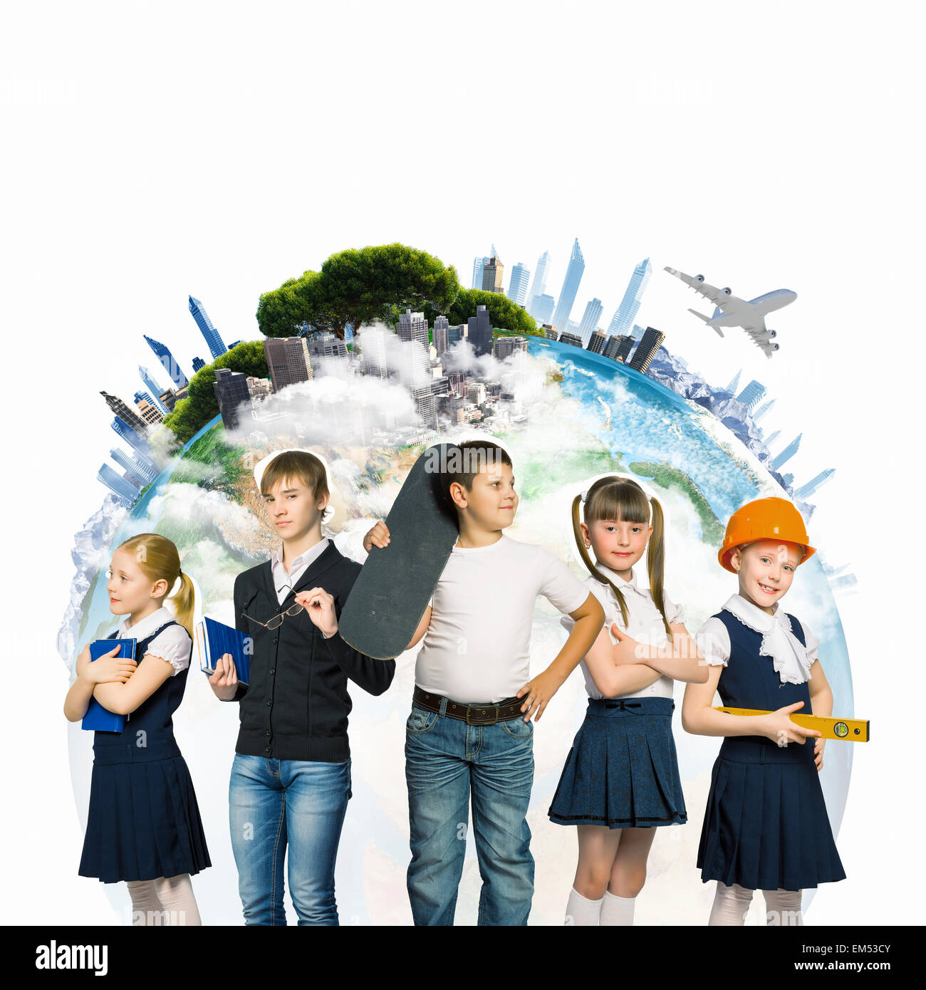 Group of kids Stock Photo - Alamy