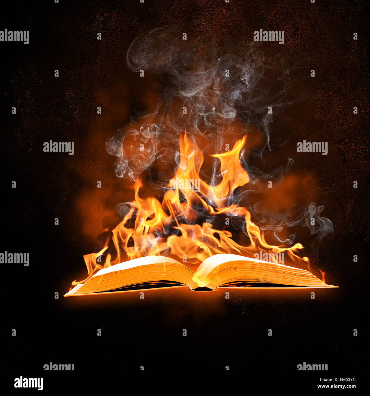 Burning book hi-res stock photography and images - Alamy
