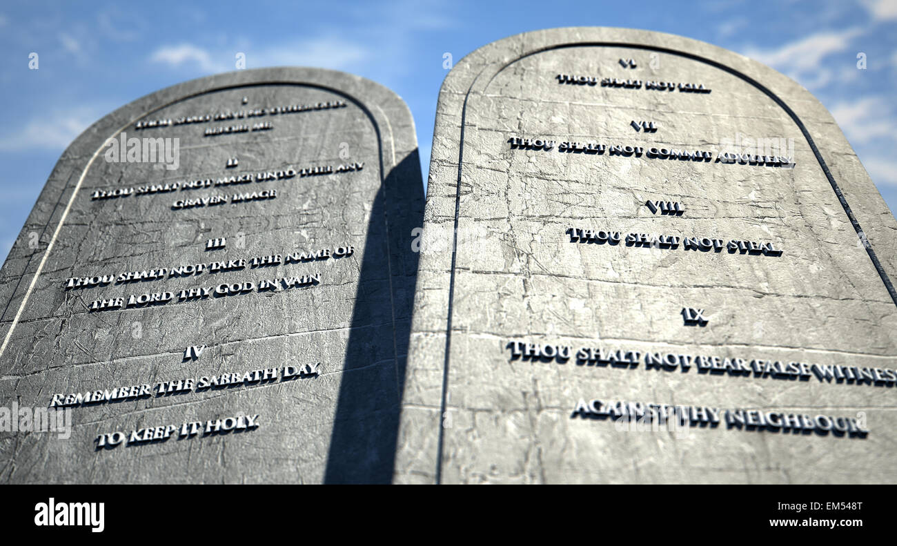 Ten Commandments Tablets High Resolution Stock Photography and Images ...